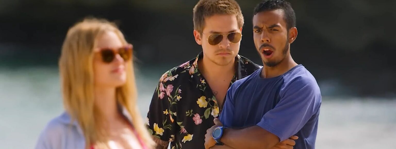 Dylan Sprouse’s (Travis Maddox) Sunglasses in Beautiful Wedding (2024) – Like a Film Star